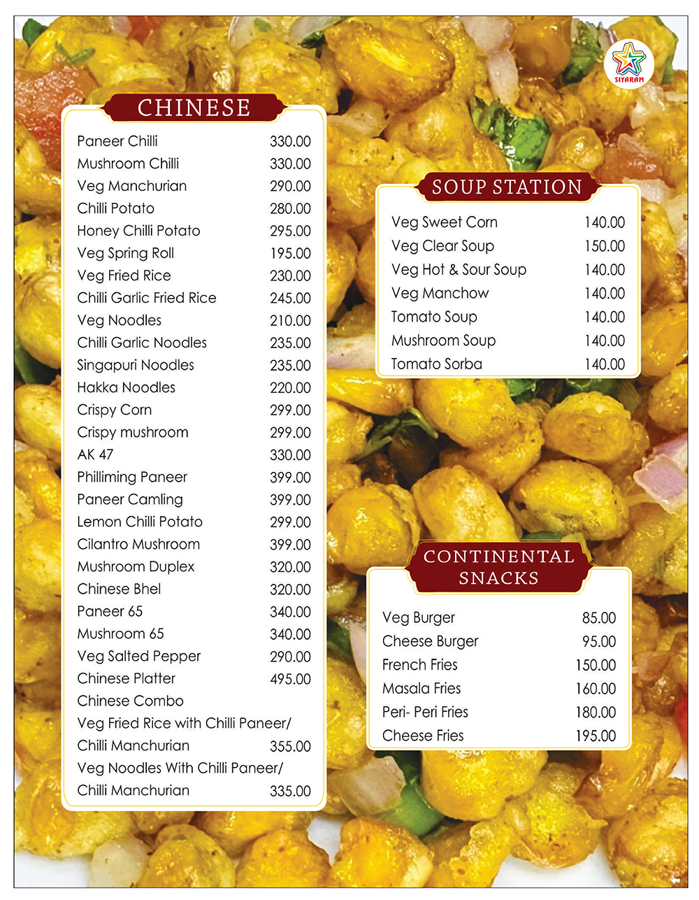 View Full Menu| Star Siya Ram Dhaba